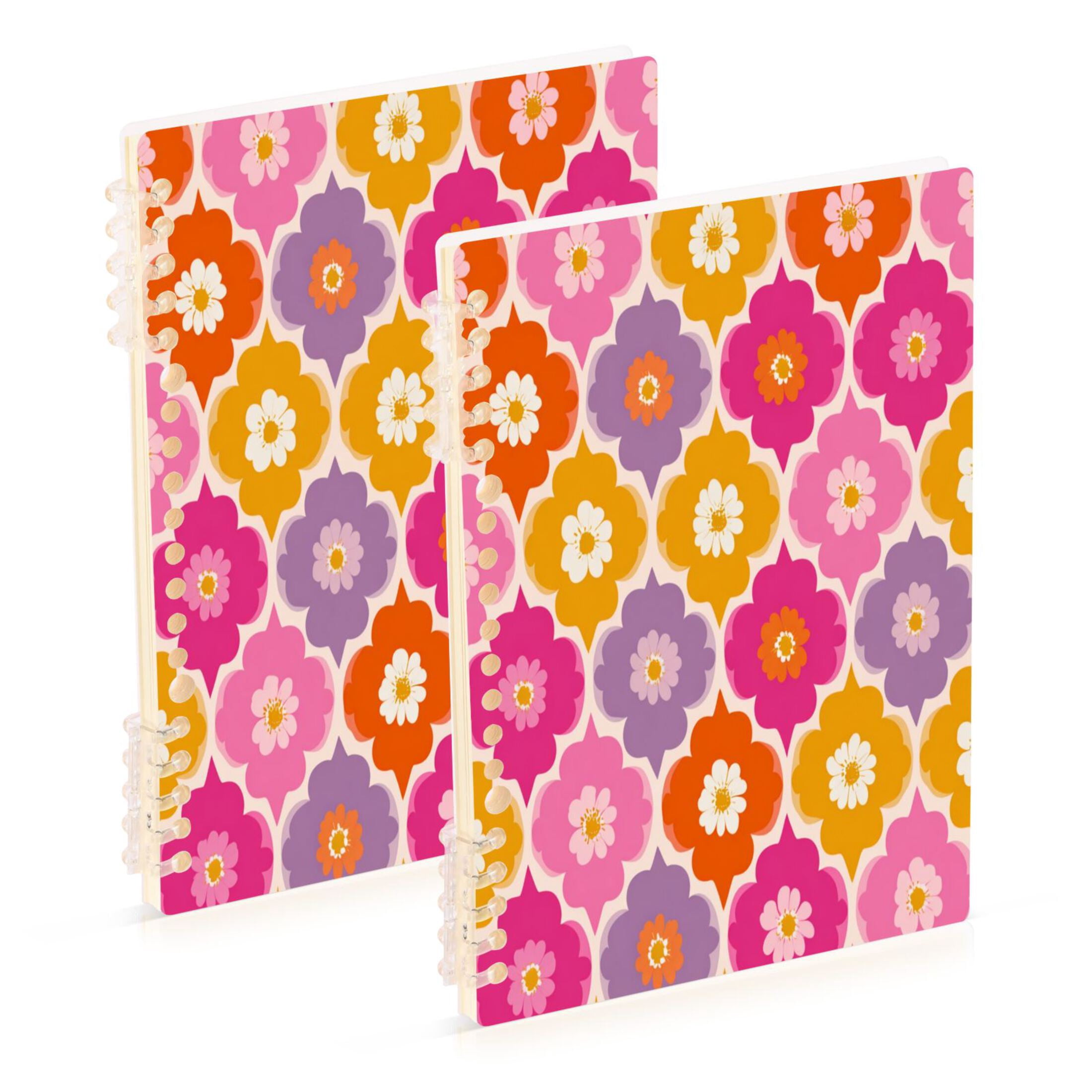2PCS Notebook 8.3x5.7x0.4 Inch Journey Note Diary Hardcover Notebook 60 ...