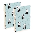 2PCS Notebook 8.3x5.7x0.4 Inch Journey Note Diary Hardcover Notebook 60 ...