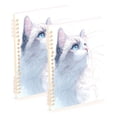 2PCS Notebook 8.3x5.7x0.4 Inch Journey Note Diary Hardcover Notebook 60 ...