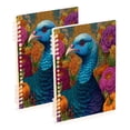 2PCS Notebook 8.3x5.7x0.4 Inch Journey Note Diary Hardcover Notebook 60 ...