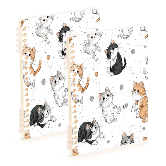 2PCS Notebook 8.3x5.7x0.4 Inch Journey Note Diary Hardcover Notebook 60 ...