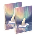 2PCS Notebook 8.3x5.7x0.4 Inch Journey Note Diary Hardcover Notebook 60 ...