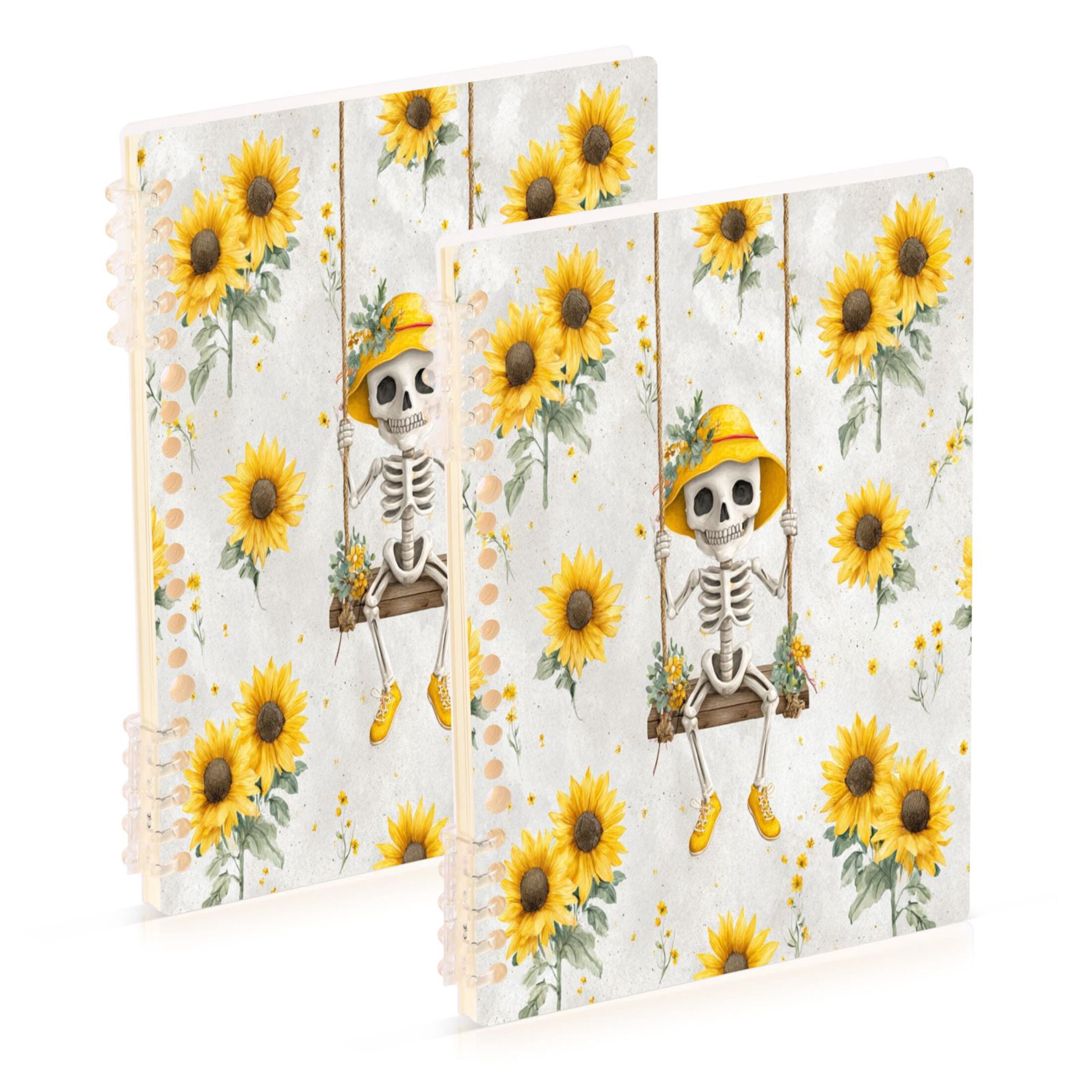 2PCS Notebook 8.3x5.7x0.4 Inch Journey Note Diary Hardcover Notebook 60 ...