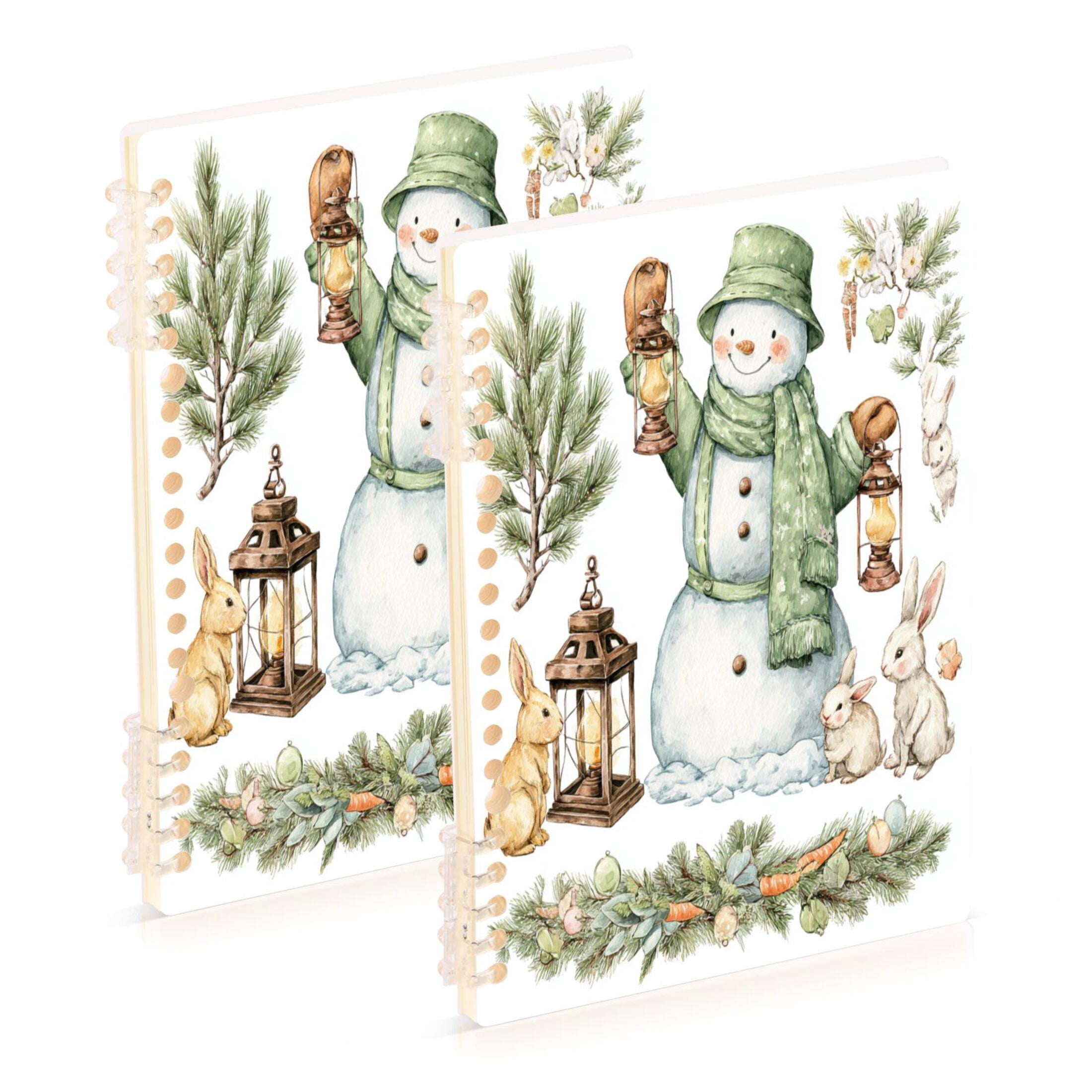 2PCS Notebook 8.3x5.7x0.4 Inch Journey Note Diary Hardcover Notebook 60 ...