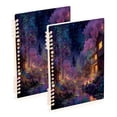 2PCS Notebook 8.3x5.7x0.4 Inch Journey Note Diary Hardcover Notebook 60 ...