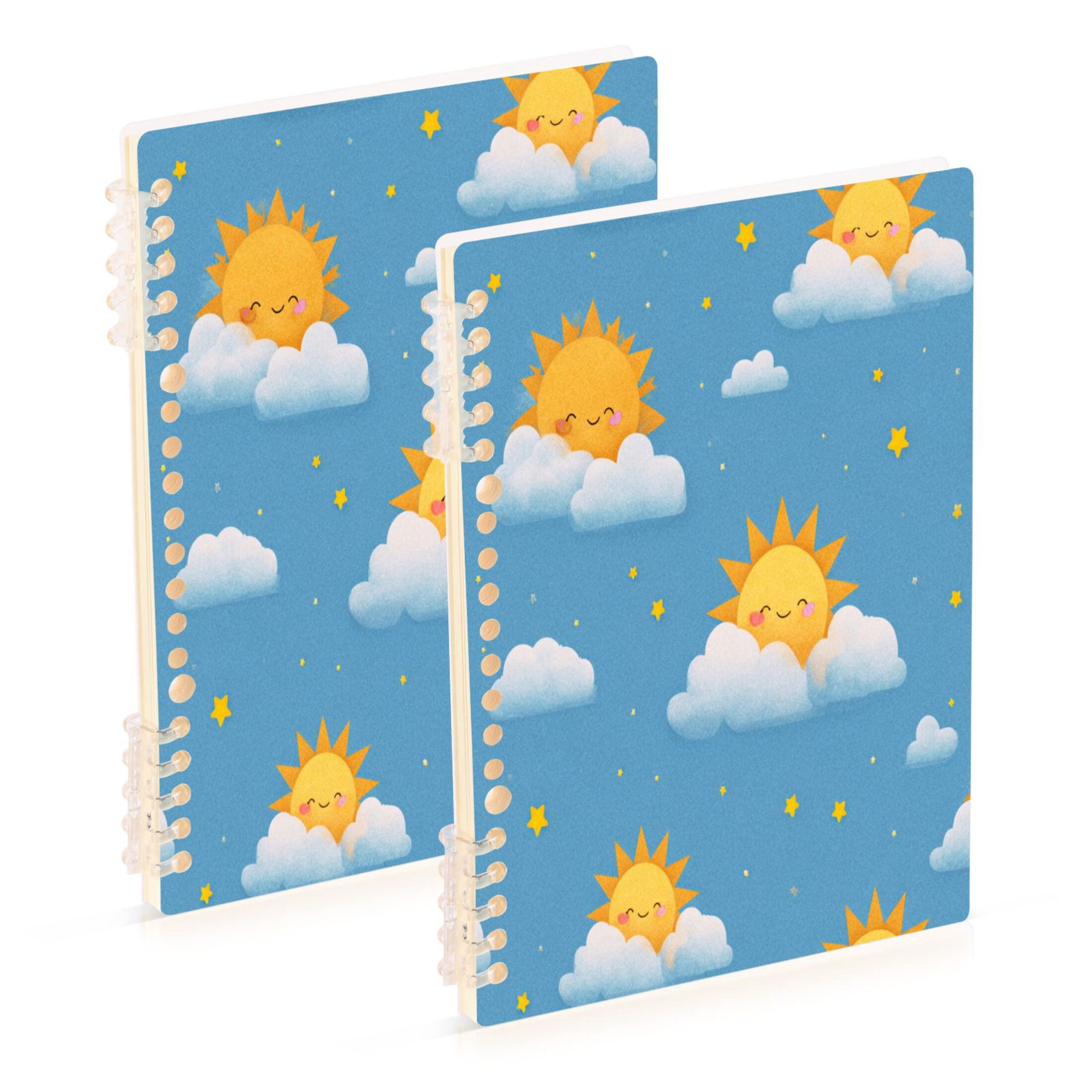 2PCS Notebook 8.3x5.7x0.4 Inch Journey Note Diary Hardcover Notebook 60 ...