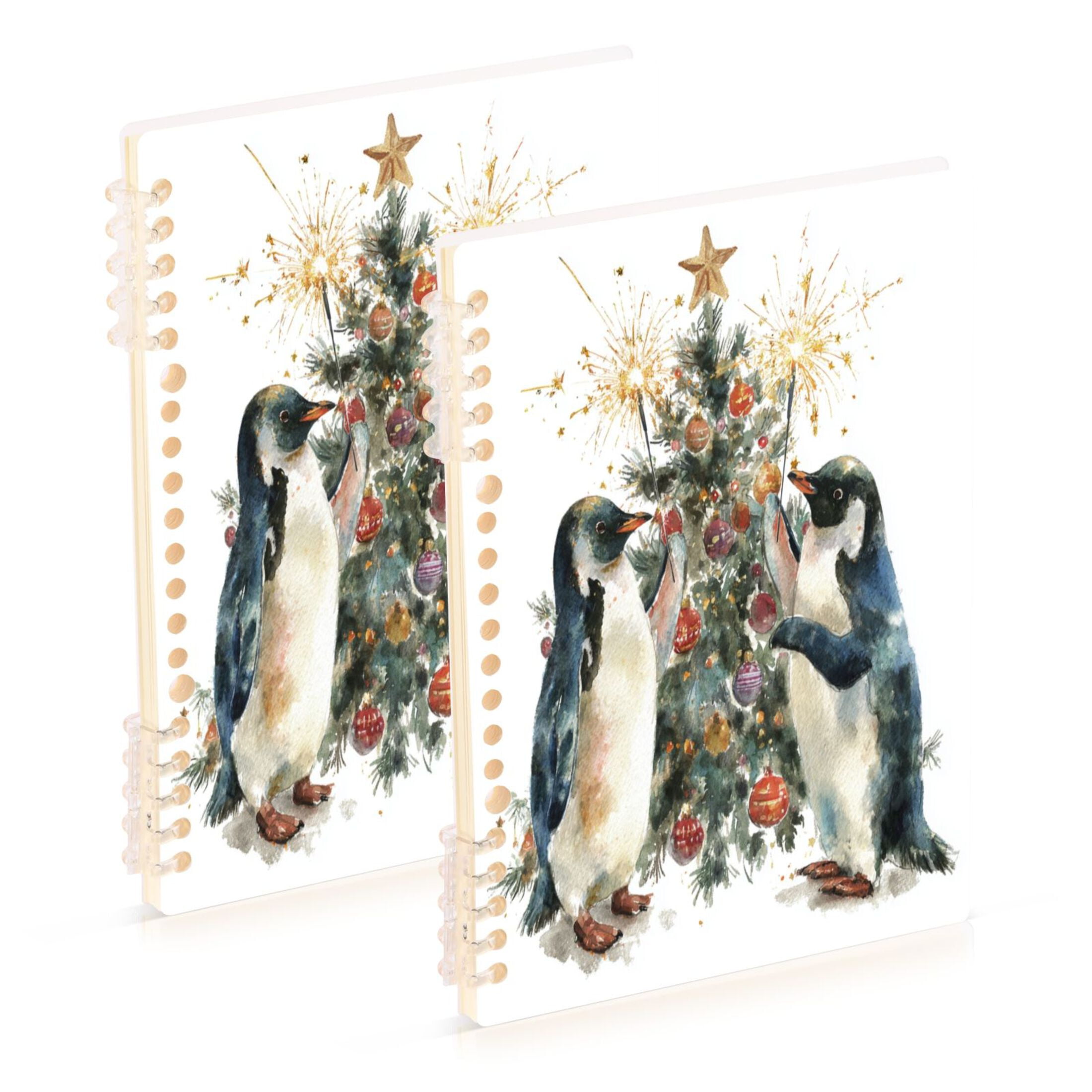 2PCS Notebook 8.3x5.7x0.4 Inch Journey Note Diary Hardcover Notebook 60 ...