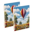 2PCS Notebook 8.3x5.7x0.4 Inch Journey Note Diary Hardcover Notebook 60 ...