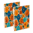 2PCS Notebook 8.3x5.7x0.4 Inch Journey Note Diary Hardcover Notebook 60 ...