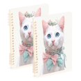 2PCS Notebook 8.3x5.7x0.4 Inch Journey Note Diary Hardcover Notebook 60 ...