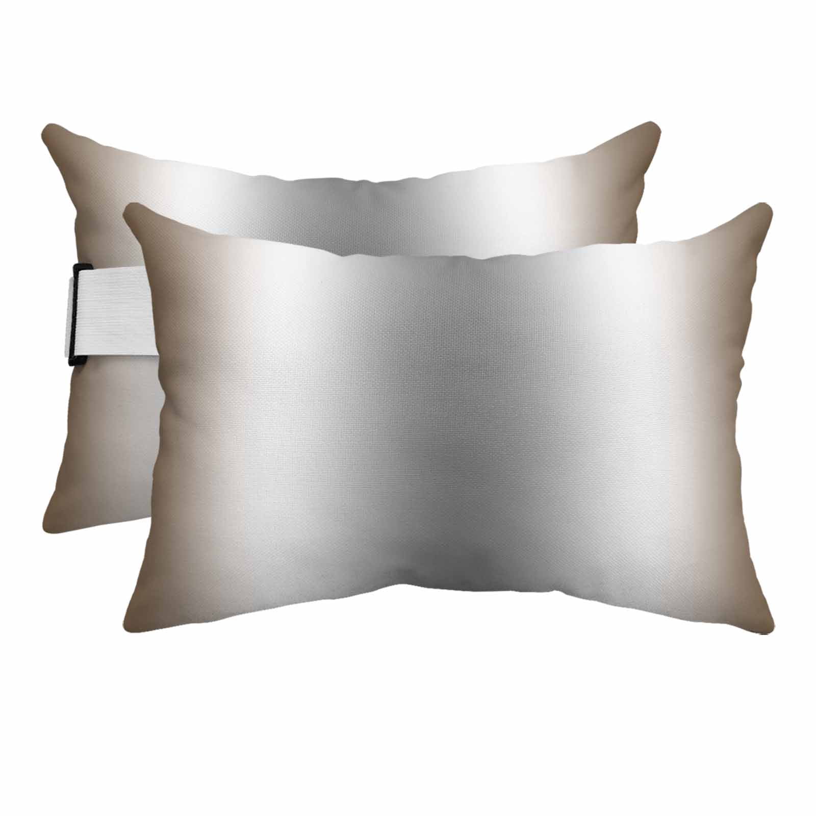 2PCS Outdoor Pillow for Chaise Lounge Chair Abstract Brown Gray ...