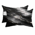 2PCS Outdoor Pillow for Chaise Lounge Chair Abstract Marble Texture ...
