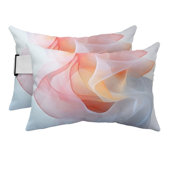 2PCS Outdoor Pillow for Chaise Lounge Chair Abstract Modernism Colorful ...