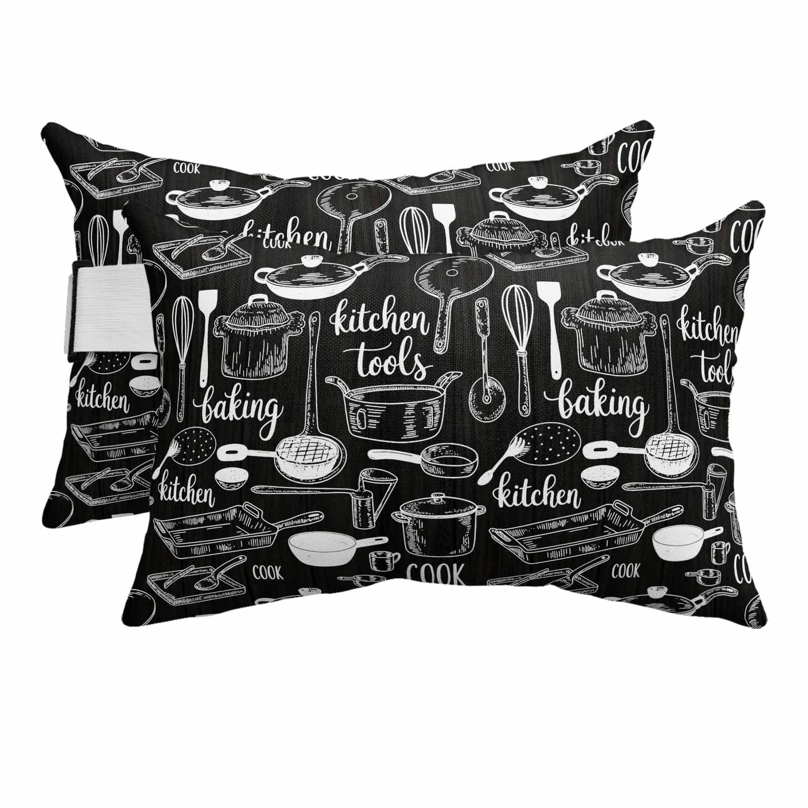 2PCS Outdoor Pillow for Chaise Lounge Chair Farmhouse Cooking Tools on ...