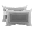 2PCS Outdoor Pillow for Chaise Lounge Chair Gray Gradient Color Block ...