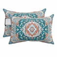 2PCS Outdoor Pillow for Chaise Lounge Chair Mid Century Abstract ...