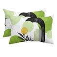 2PCS Outdoor Pillow for Chaise Lounge Chair Minimalist Boho Green Color ...
