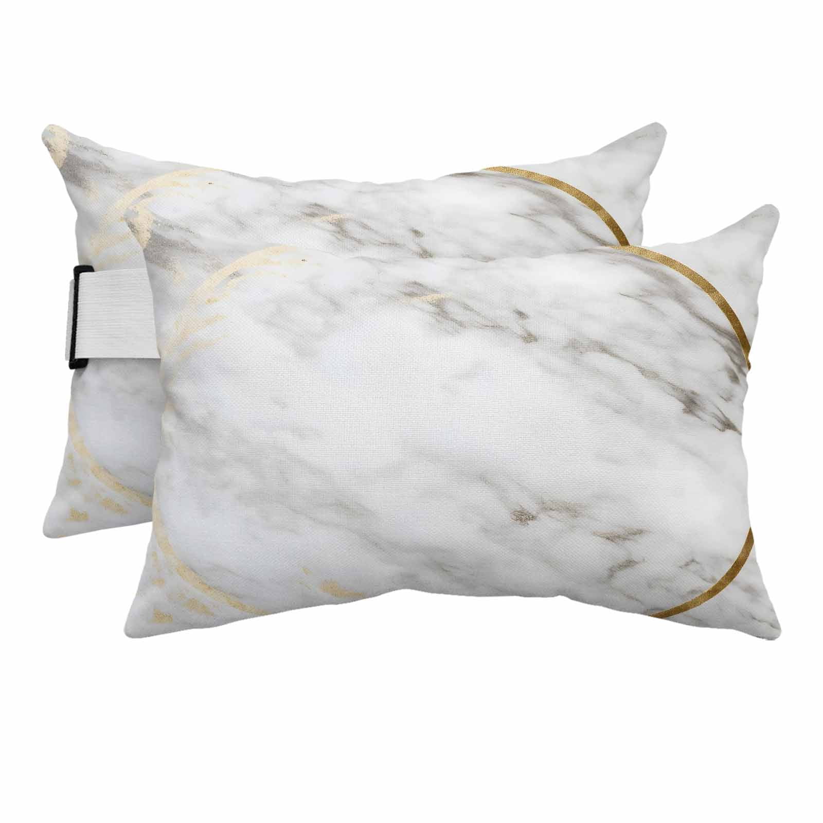 2PCS Outdoor Pillow for Chaise Lounge Chair Modern Marble Texture ...