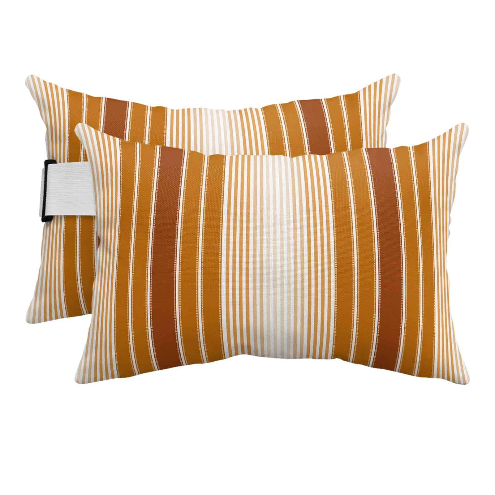 2PCS Outdoor Pillow for Chaise Lounge Chair Modern Minimalist Ombre ...