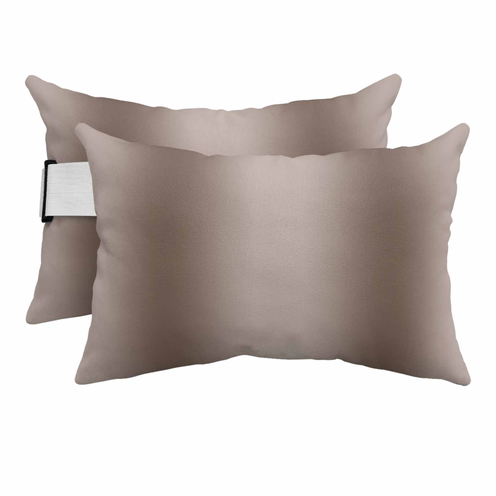 2PCS Outdoor Pillow for Chaise Lounge Chair Modern Mocha Brown Ombre ...