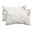 2PCS Outdoor Pillow for Chaise Lounge Chair Modern Simple Marble ...