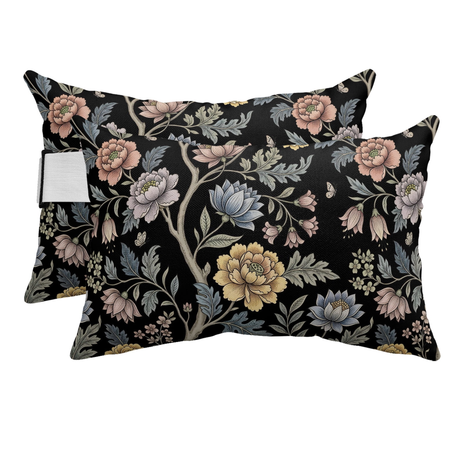 2PCS Outdoor Pillow for Chaise Lounge Chair Rustic Retro Colorful ...