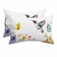 2PCS Outdoor Pillow for Chaise Lounge Chair Spring Flower Butterfly ...