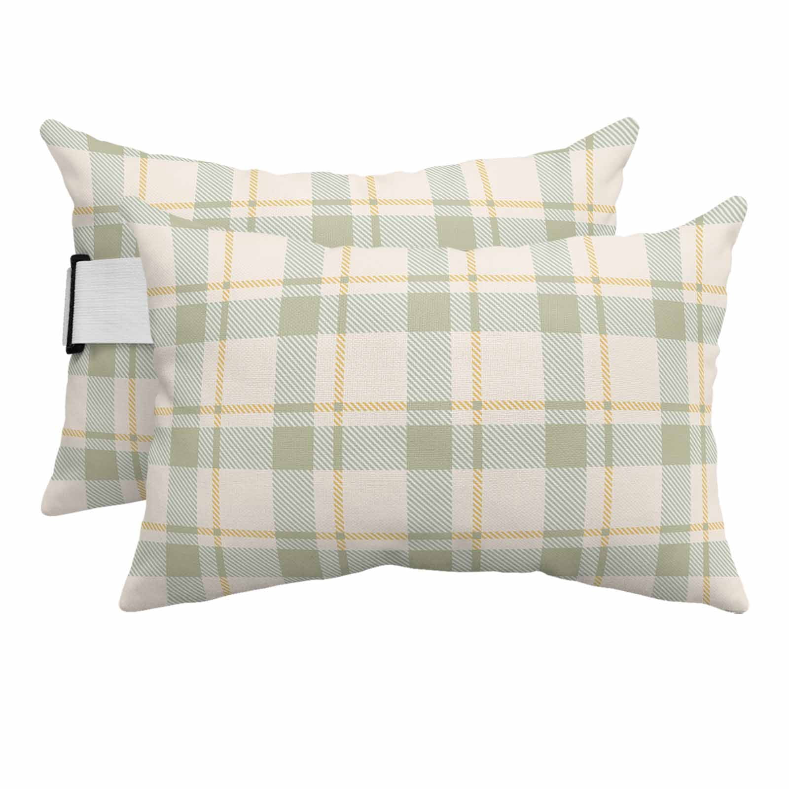 2PCS Outdoor Pillow for Chaise Lounge Chair Vintage Simple Buffalo ...