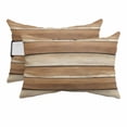 2PCS Outdoor Pillow for Chaise Lounge Chair Vintage Wood Grain ...