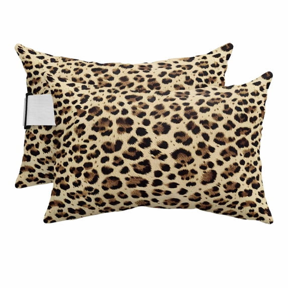 2PCS Outdoor Pillow for Chaise Lounge Chair Watercolor Minimalist ...