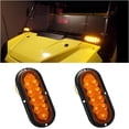 2PCS Oval Car LED Trailer Tail Lights, Surface Mount Automotive Stop ...