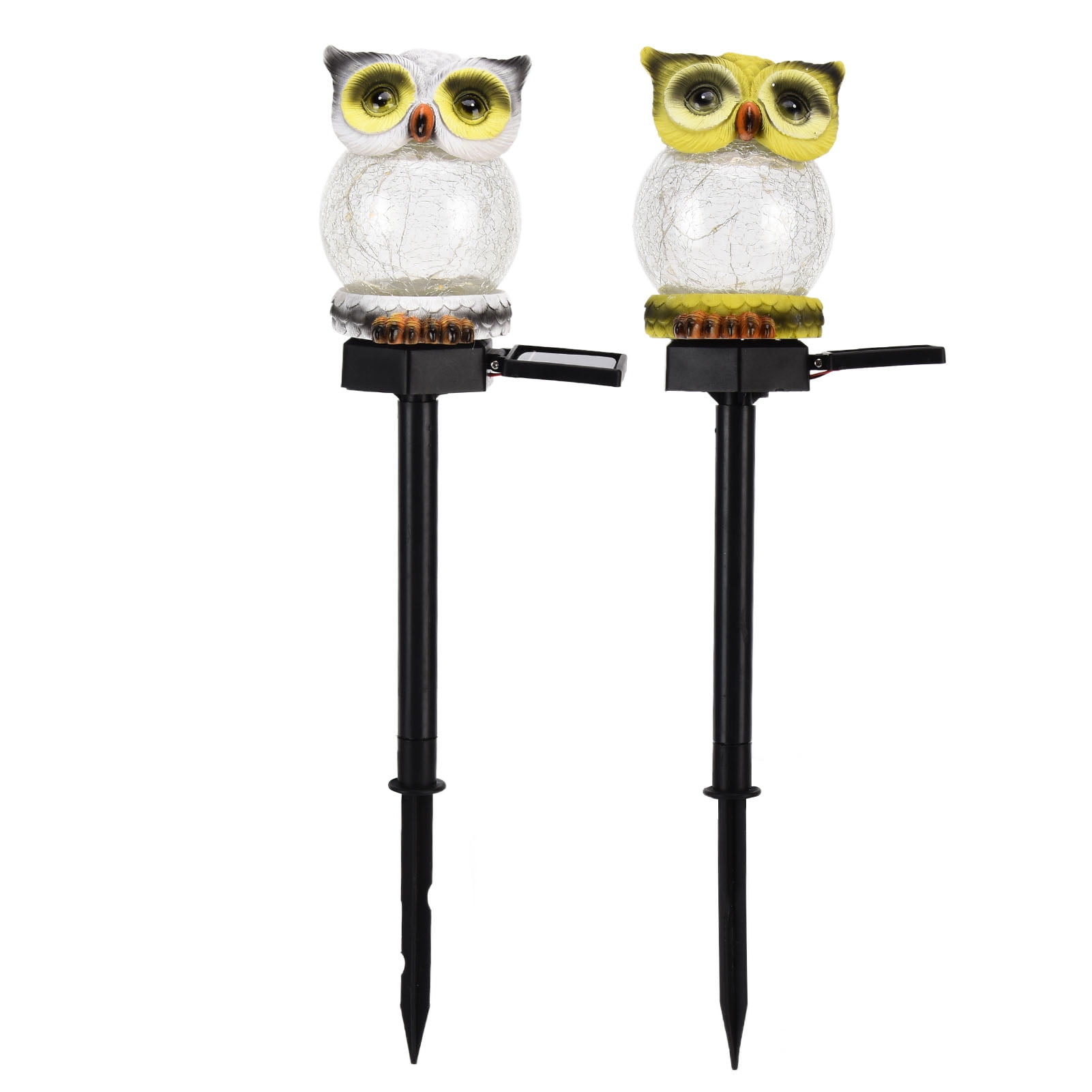2PCS Owl Solar Lights Owl Garden Decoration Solar Powered Lights for ...