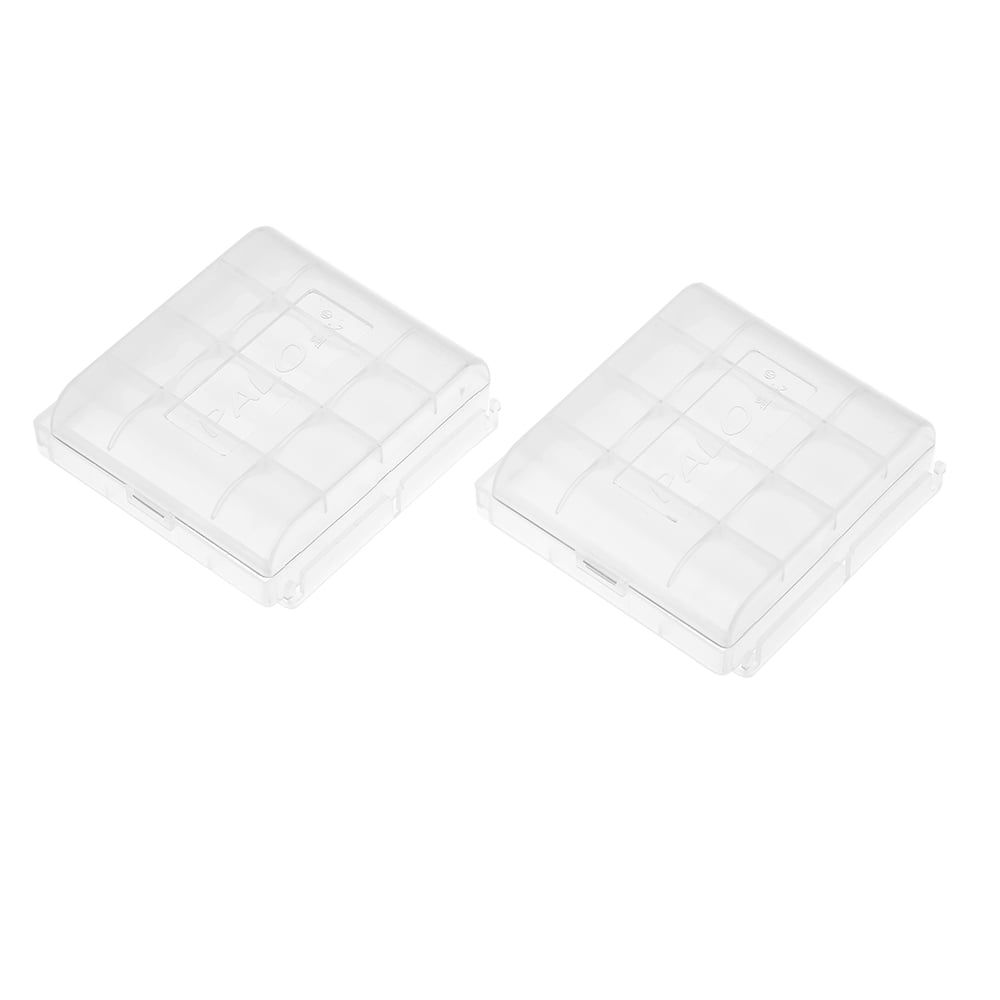2PCS PALO Transparent AA Battery Storage Boxes Cases High-quality ...