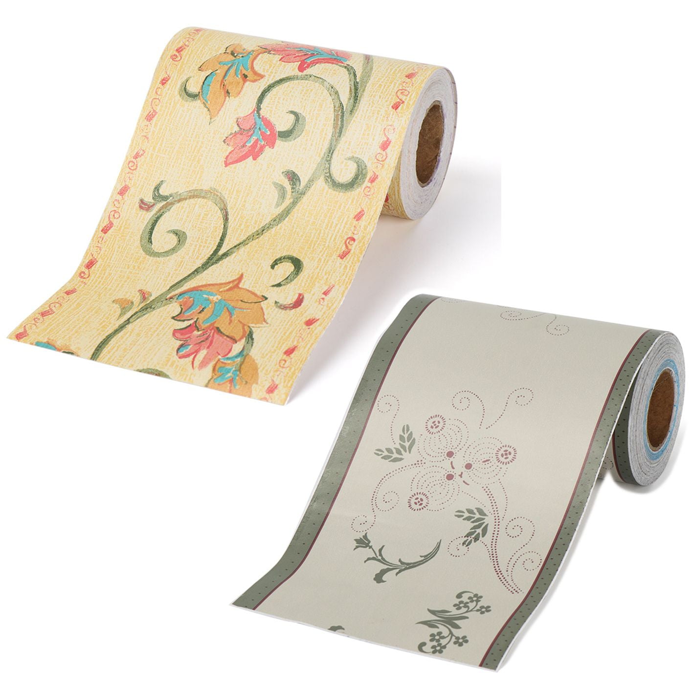 2PCS PVC Vinyl Decals Retro Embossing Self-adhesive Skirting Line ...