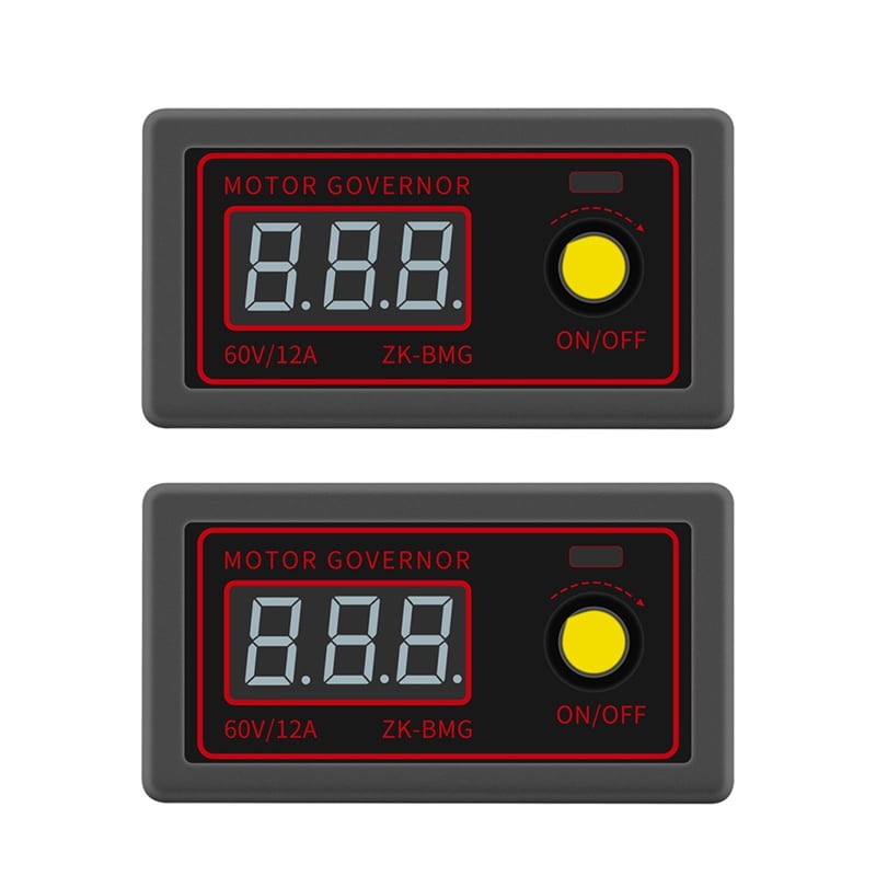 2PCS PWM Fan Speed Control Switch DC 9-60V 12A 500W Motor Dimming Speed ...