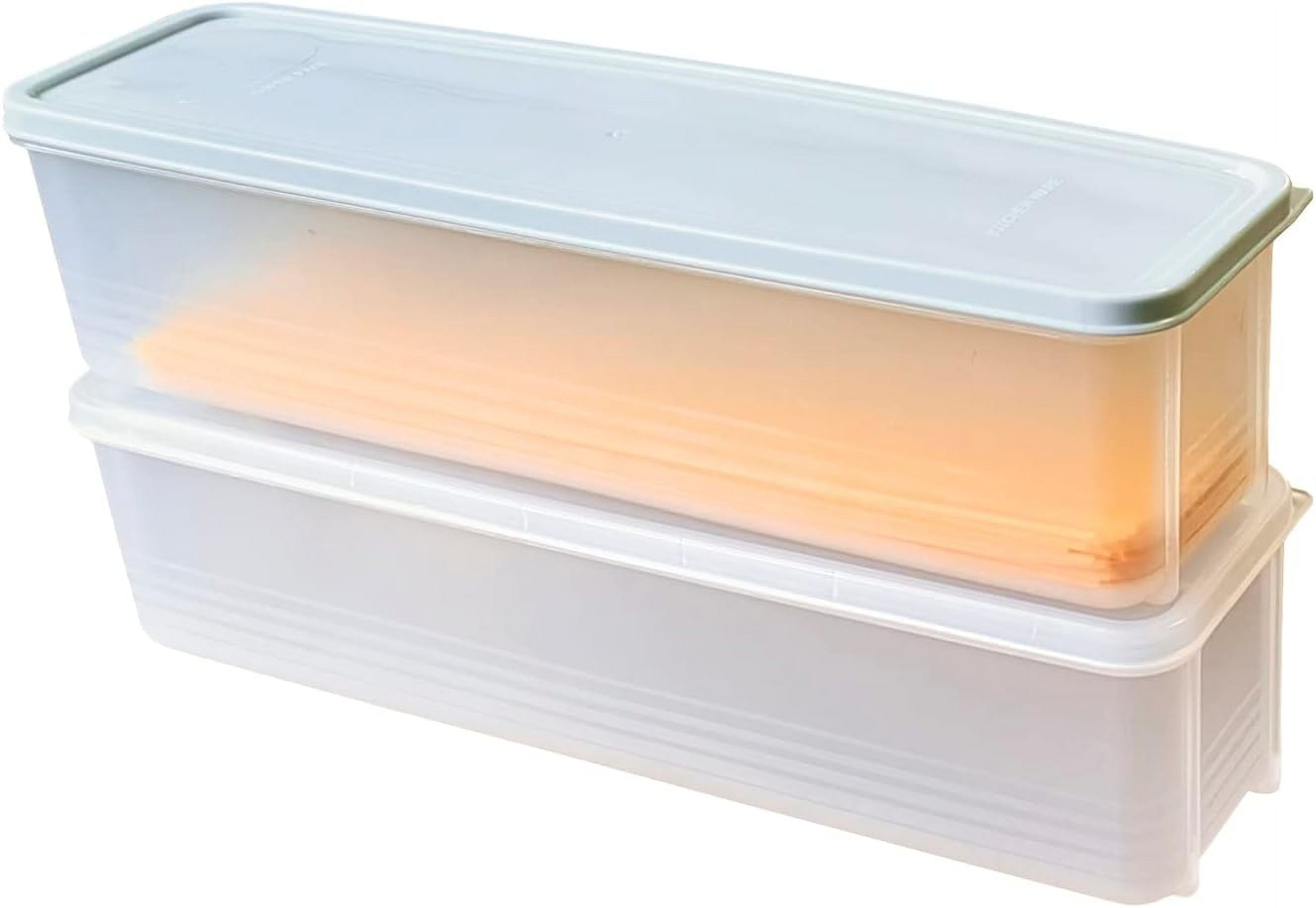 2PCS Pasta Containers Storage, Clear Spaghetti Storage Container ...