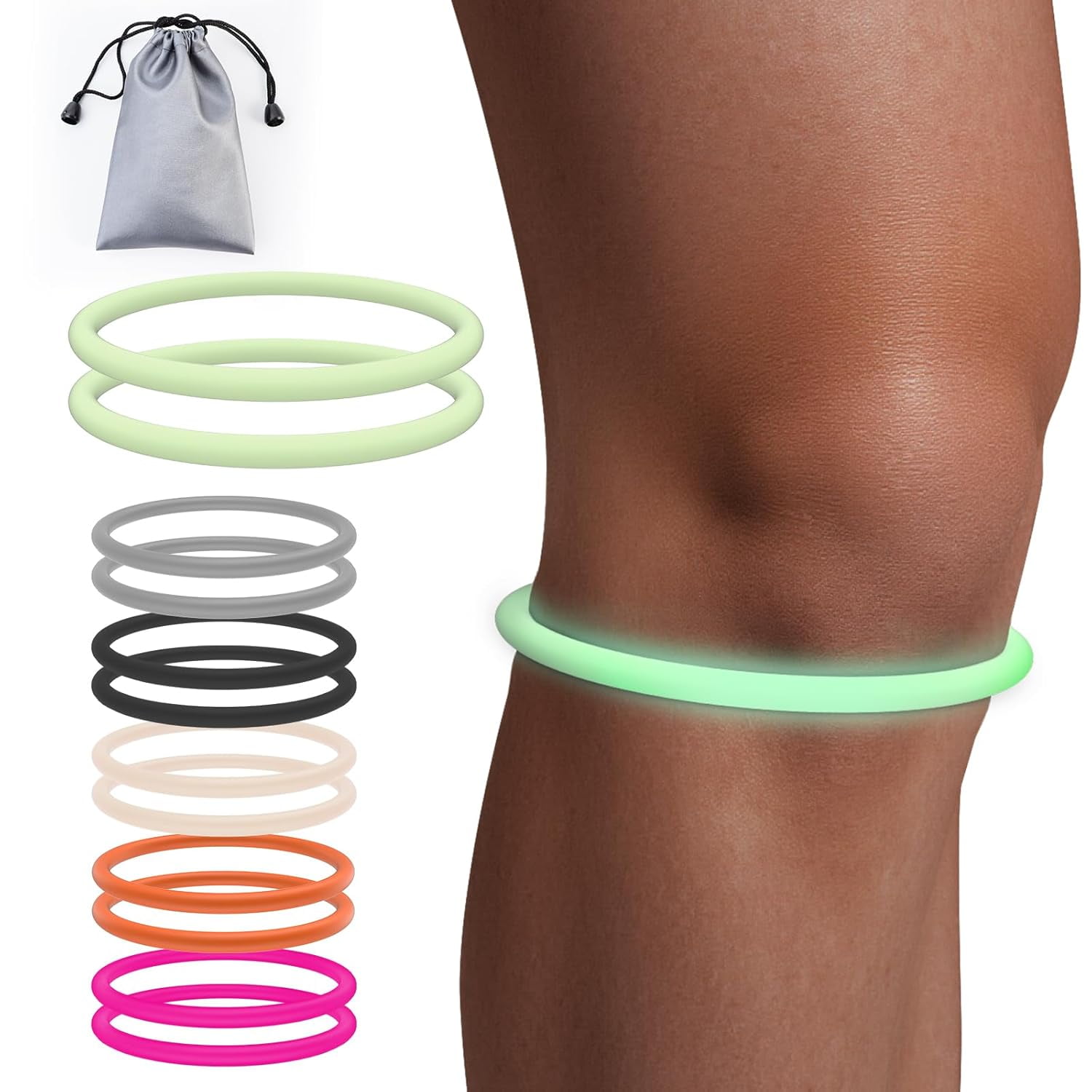 2PCS Patellar Tendon Support Strap for Knee Pain Relief, Knee Bands for ...