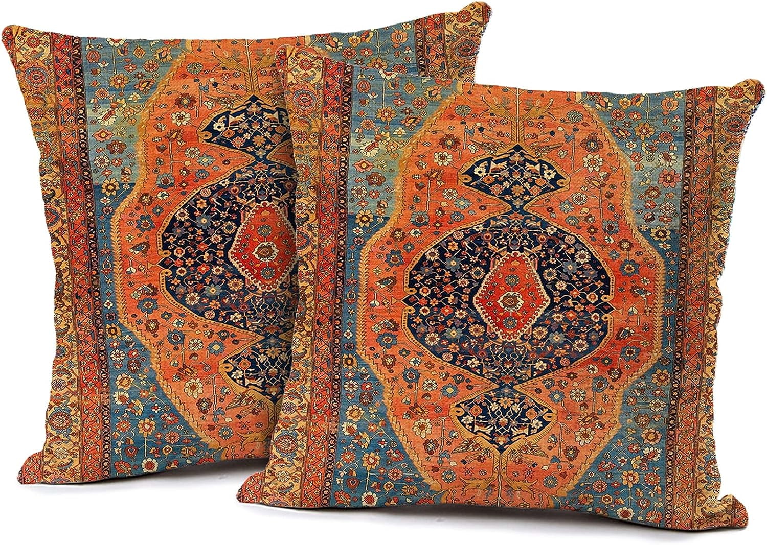 2PCS Persian Turkish Style Pillow Covers Without Insert 20''x20 ...