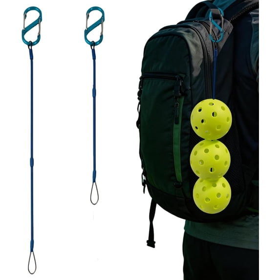 2PCS Pickle-Line, Pickleball Holder, S-Hook Pickleball Steel Cable Long ...