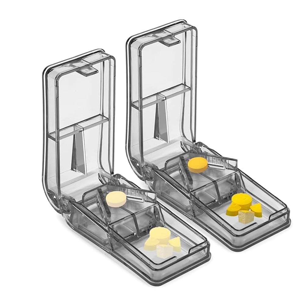 2PCS Pill Cutter for Small or Large Pills - Multiple Pill Splitter ...