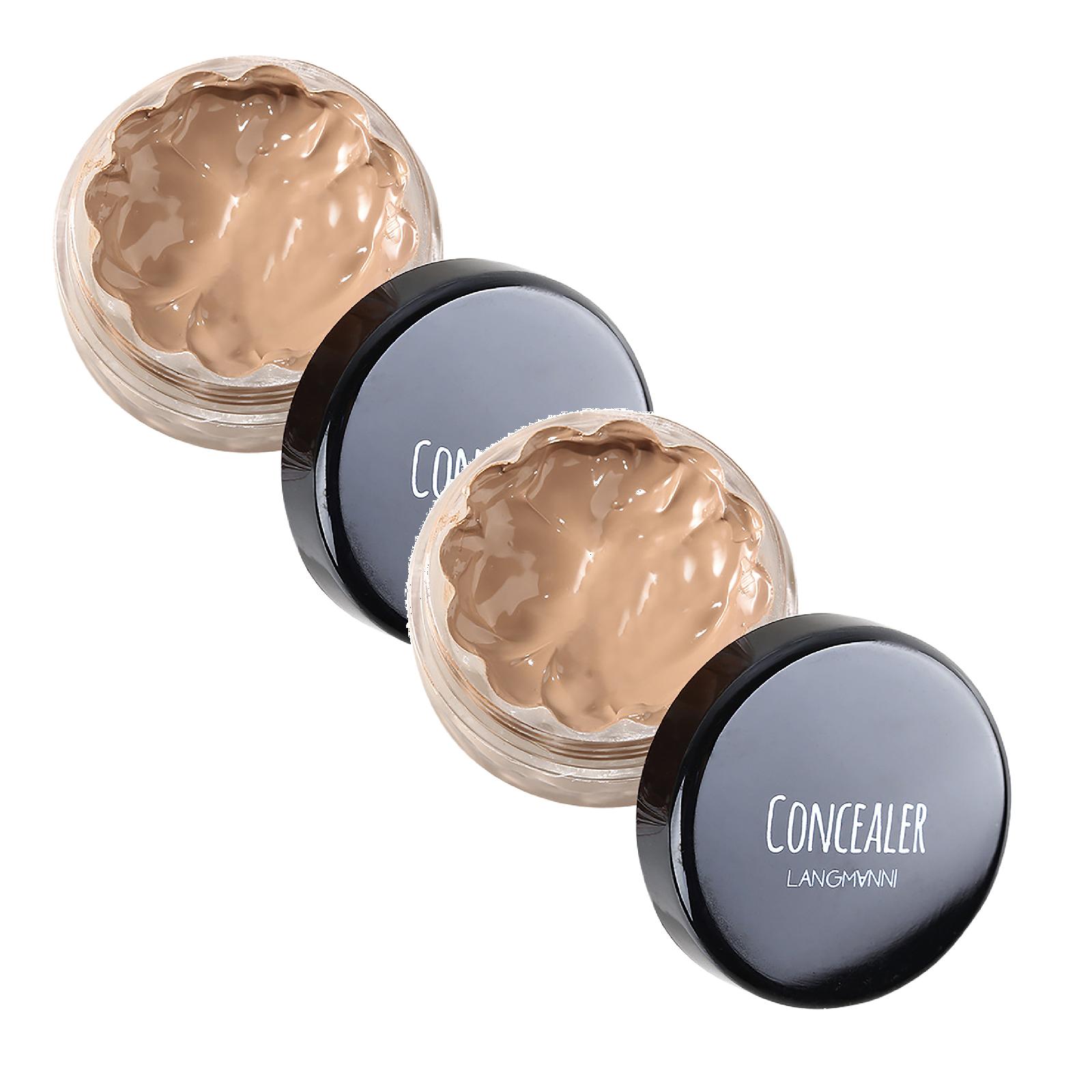 2PCS Pink Concealer For Women, Professional Full Cover Base Makeup ...