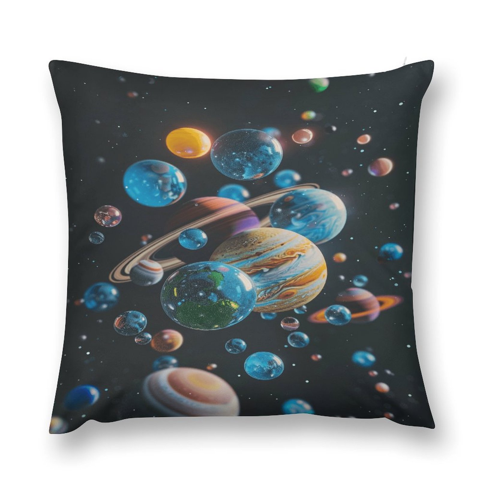 2PCS Planet Mars Mercury Jupiter Pillow Cover Decorative Square Cushion ...