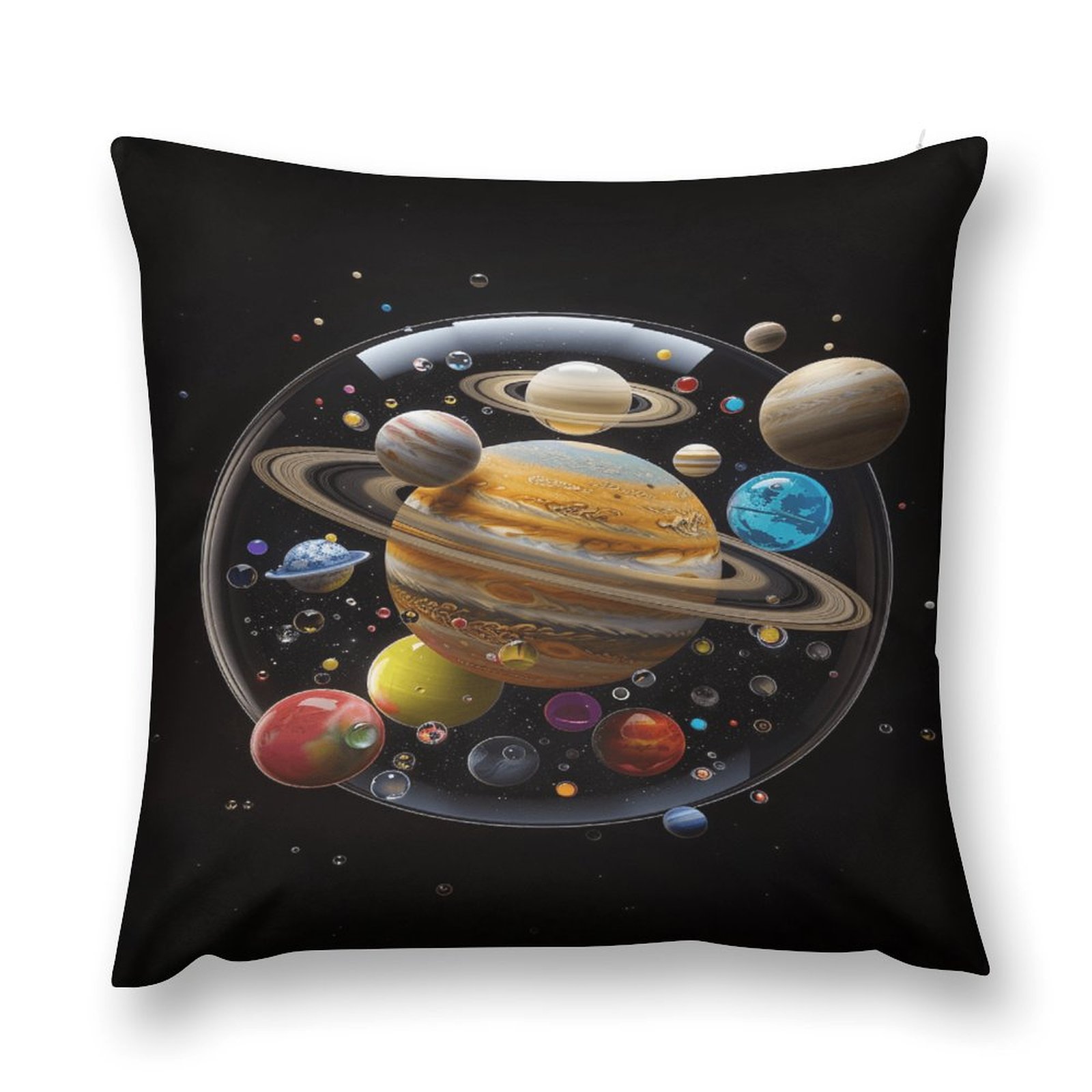 2PCS Planet Mars Mercury Jupiter Pillow Cover Decorative Square Cushion ...