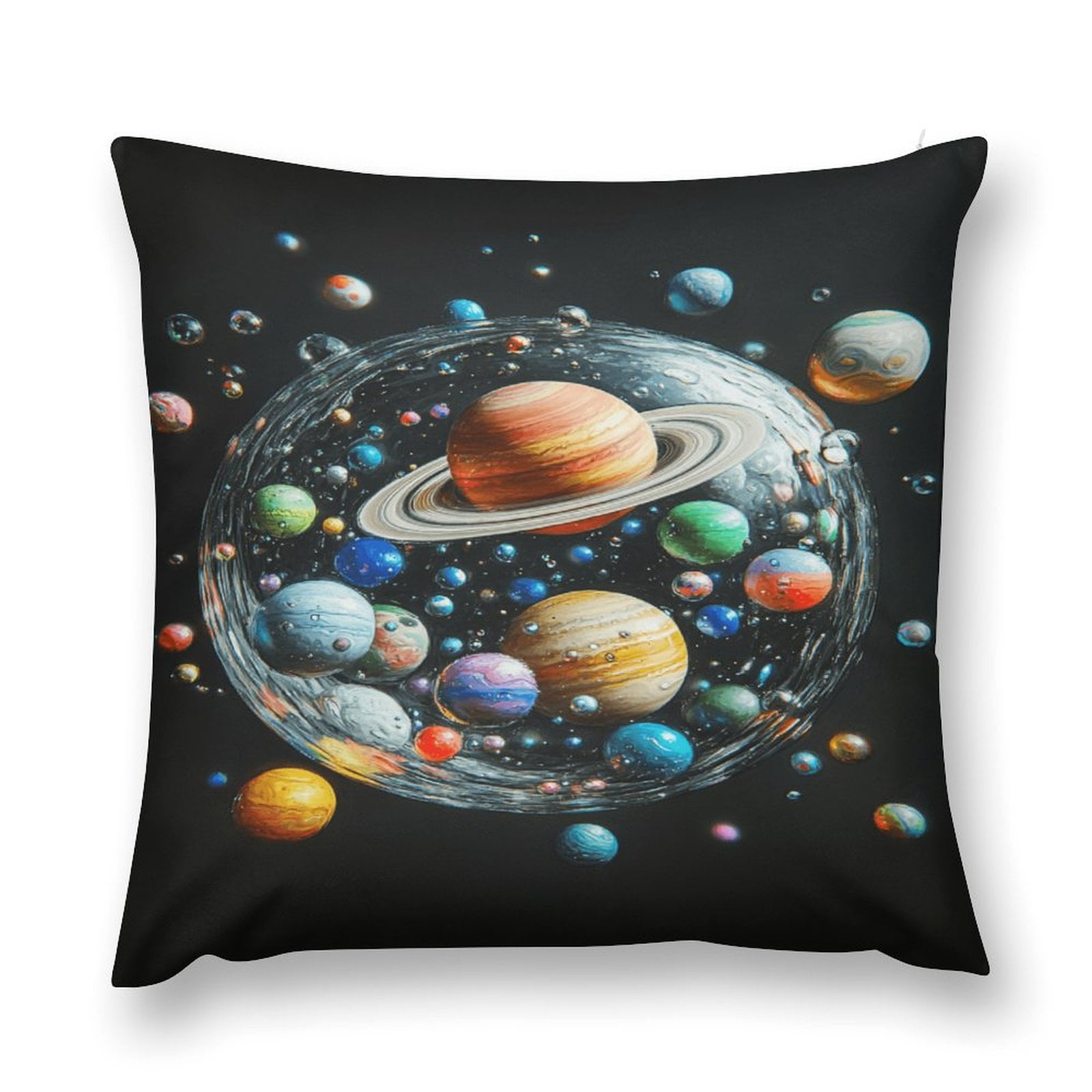 2PCS Planet Mars Mercury Jupiter Throw Pillow Cover, 18 X 18 Inch Holiday Party Cushion Case ...