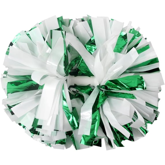 2PCS Plastic Cheerleading Pom Poms with Baton Handle Cheer Pomoms for ...