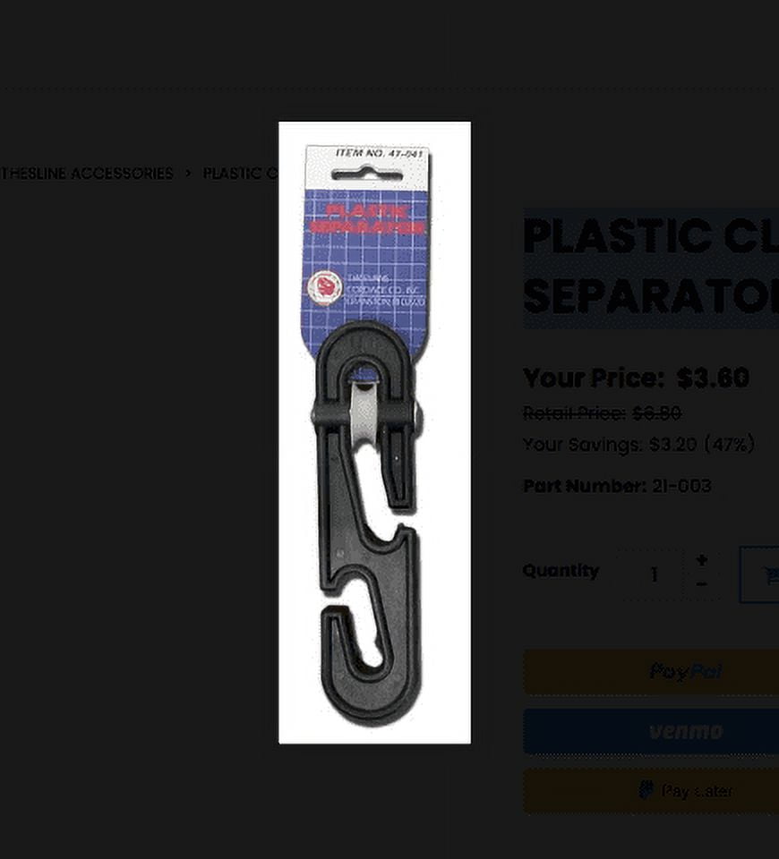 2PCS Plastic Clothes Line Separator Spreader Pulley, Clothes Line ...