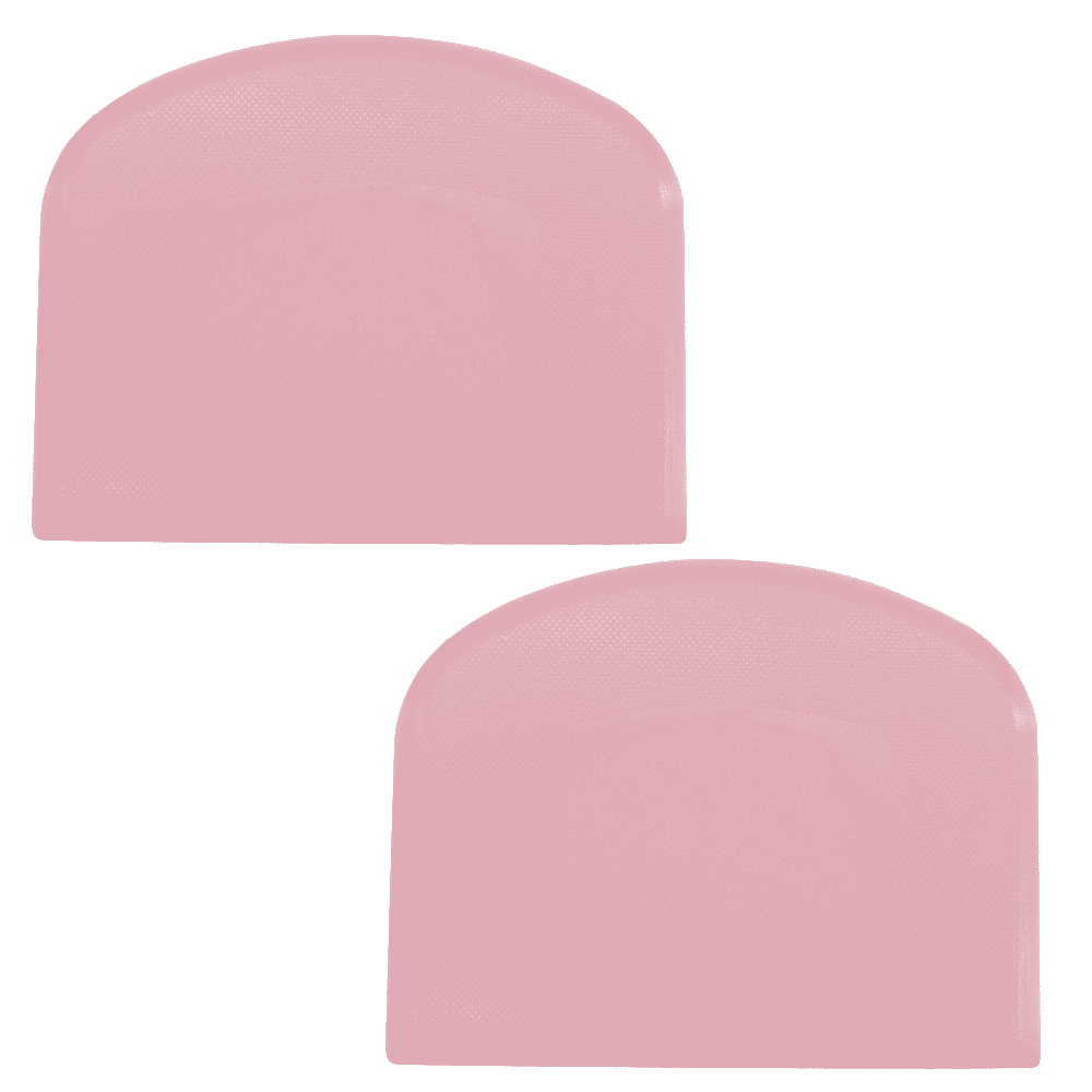 2PCS Plastic Dough Scraper Bowl Scraper, Food-Grade Bench Scraper ...