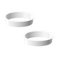 2PCS Round Bird Feeders Bowls, Wild Birds Feeder Waterer Birdbath ...