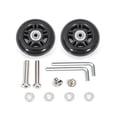 2PCS Plastic Suitcase Replacement Rollers Quiet Wheels Easy Install ...