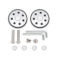 2PCS Plastic Suitcase Replacement Rollers Quiet Wheels Easy Install ...